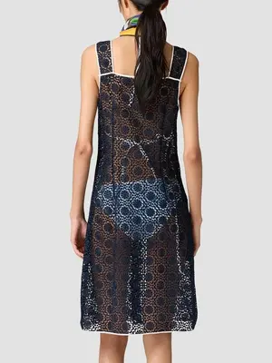 Miu Miu Macrame Dress - Blue
