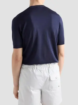 Prada Short-sleeved Silk Sweater