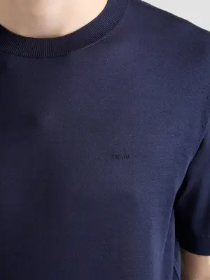 Prada Short-sleeved Silk Sweater
