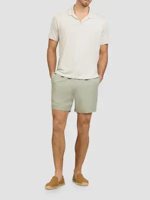 Onia Air Linen-blend Shorts - Elm