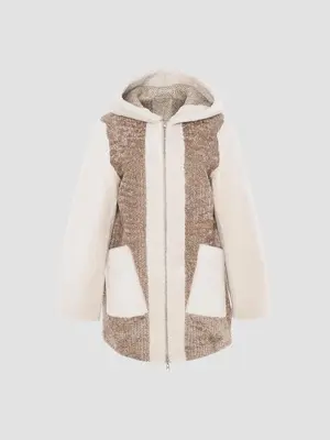 Gorski Reversible Shearling Lamb Zip Parka