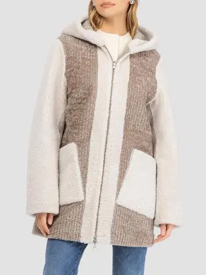 Gorski Reversible Shearling Lamb Zip Parka