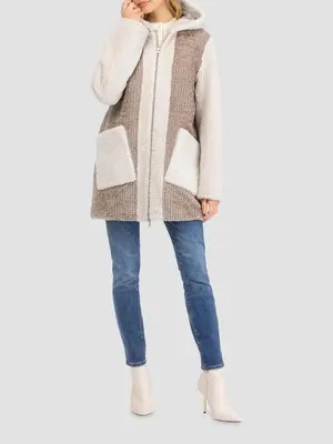 Gorski Reversible Shearling Lamb Zip Parka