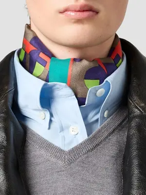 Miu Miu Single-breasted Gart-dyed Gabardine And Leather Jacket