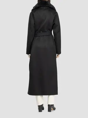 Gorski Cashmere And Wool Coat With Detachable Collar