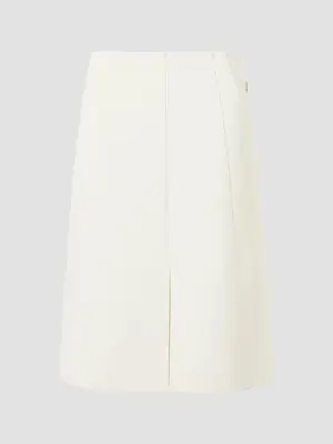 Akris Double-face Cotton A-line Skirt