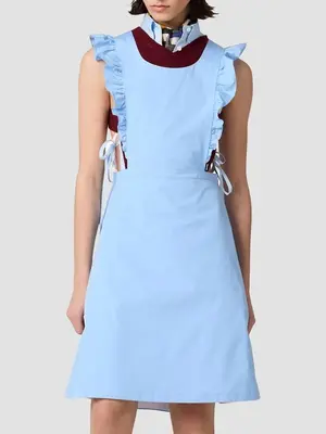 Miu Miu Poplin Apron Dress