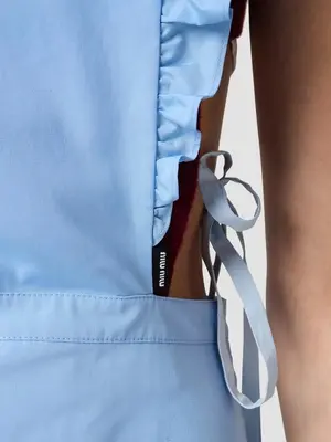 Miu Miu Poplin Apron Dress