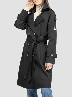 Gorski Lightweight Belted Trench Coat