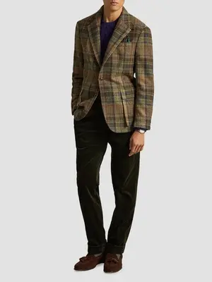 Polo Ralph Lauren Rl67 Wool Plaid Sport Jacket