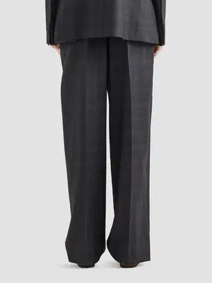 Prada Checked Wool Pants