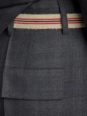 Prada Checked Wool Pants