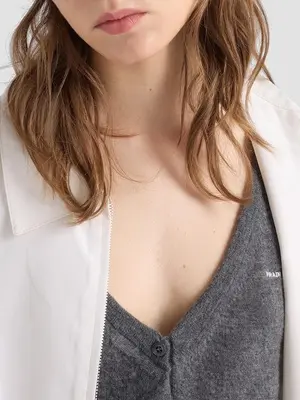 Prada Cropped Cashmere Cardigan