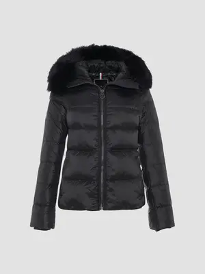 Gorski Apres-ski Jacket With Detachable Toscana Lamb Hood Trim - Black