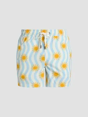 Onia Charles Swim Trunk - Light Blue Multi