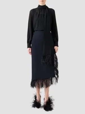 Akris Scarf Silk Georgette Blouse