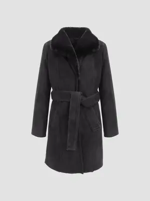 Gorski Merino Shearling Lamb Stroller Coat