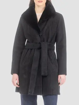 Gorski Merino Shearling Lamb Stroller Coat