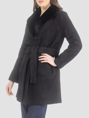 Gorski Merino Shearling Lamb Stroller Coat