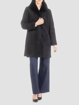 Gorski Merino Shearling Lamb Stroller Coat