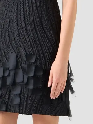 Akris Textured Silk-blend Sheath Dress
