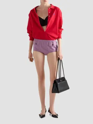 Prada Crepe De Chine Top - Black