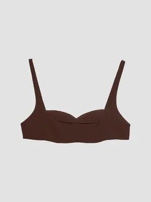 Prada Crepe De Chine Top - Brown