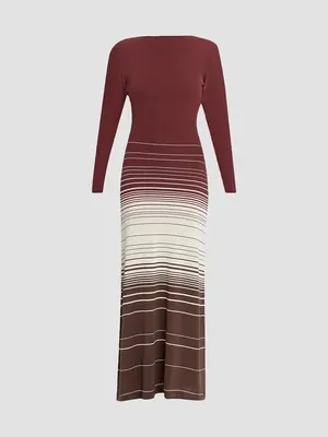 Faithfull The Brand Idun Knit Twist-back Maxi Dress