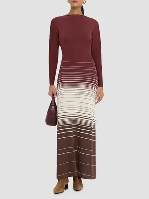 Faithfull The Brand Idun Knit Twist-back Maxi Dress