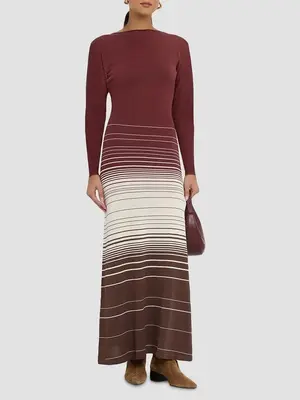 Faithfull The Brand Idun Knit Twist-back Maxi Dress