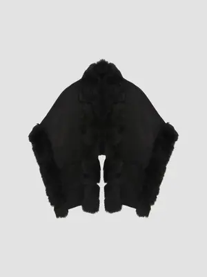 Gorski Reversible Cashmere And Wool Shawl