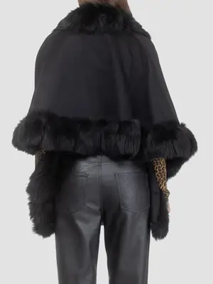 Gorski Reversible Cashmere And Wool Shawl