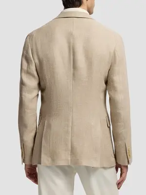 Ralph Lauren Purple Label Herringbone Linen-blend Sport Coat