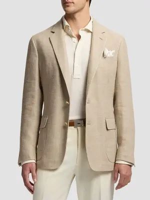 Ralph Lauren Purple Label Herringbone Linen-blend Sport Coat