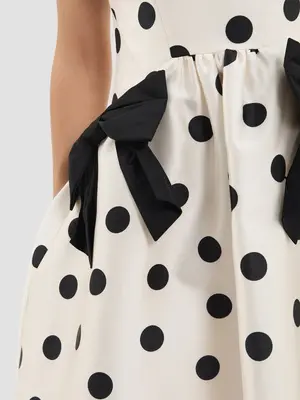 Rebecca Vallance Bacio Polka Dot Midi Dress