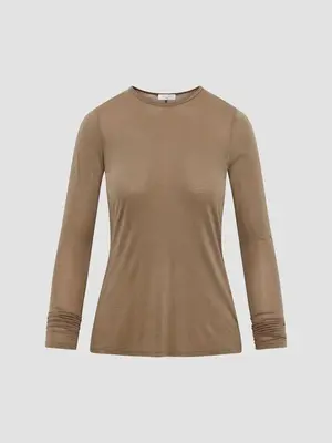 ARTEMIS DICIERO Dasha Long-sleeve Top - Olive