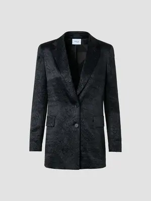 Akris Crinkled Satin Single-breasted Jacket