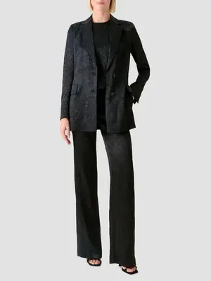 Akris Crinkled Satin Single-breasted Jacket
