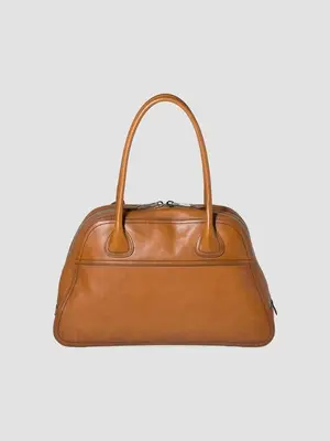 Miu Miu Vivant Leather Shoulder Bag - Brown