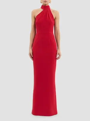 Rebecca Vallance Raziel Crepe Column Gown