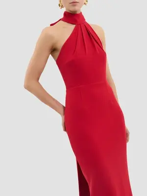 Rebecca Vallance Raziel Crepe Column Gown