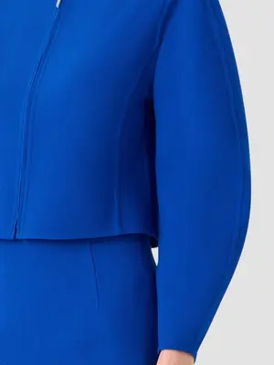 Akris Harriet Wool-blend Crepe Jacket