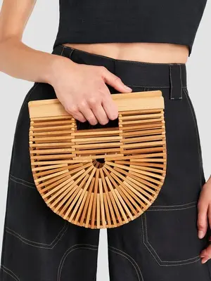 Cult Gaia Gaia's Ark Mini Bamboo Top Handle Bag
