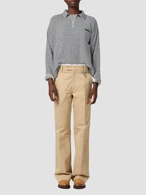 Miu Miu Cotton, Cashmere And Silk Polo Shirt