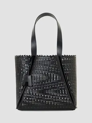 Akris Medium Alex Wave Lasercut Tote Bag