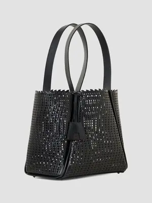 Akris Medium Alex Wave Lasercut Tote Bag