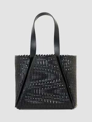 Akris Medium Alex Wave Lasercut Tote Bag