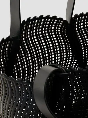 Akris Medium Alex Wave Lasercut Tote Bag