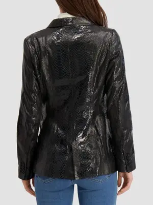 Gorski Metis Suede Single Breasted Blazer