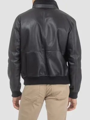 Gorski Shearling Lamb Bomber Jacket